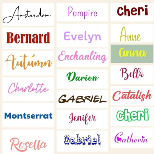 Amazon.com: Custom Vinyl Name Decal, Personalized Text Sticker, Custom ...