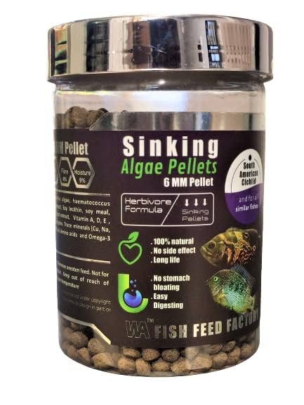 Little Mermaid WA Sinking Algae Pellets (Size : 6MM Pellet), 500 ML ...