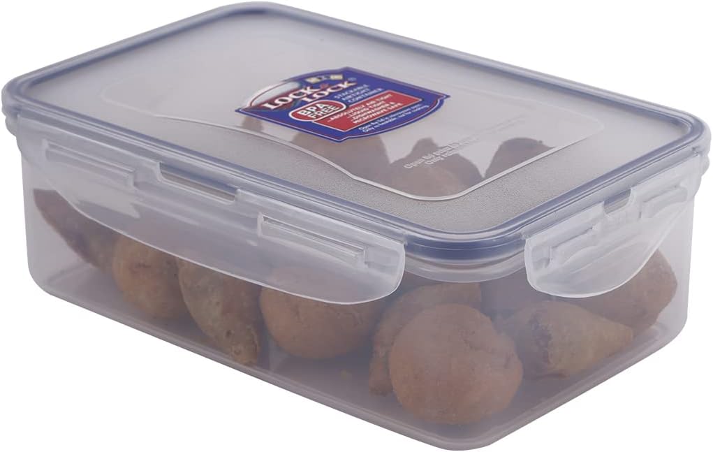 Amazon.com: Lock&Lock 19-Fluid Ounce Rectangular Food Container, Short ...