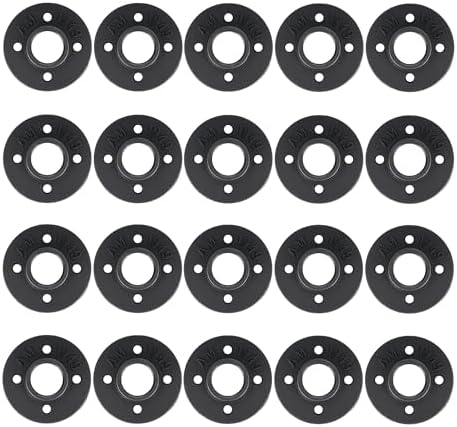 Amazon.com: awliye 1" Floor Flange, 20 Pack Black 4 Bolts Pipe Fittings ...