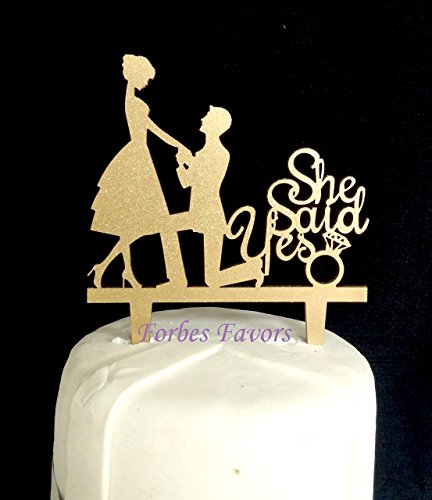 Amazon.com: She Said Yes Proposal Engagement Acrylic Proposal ...