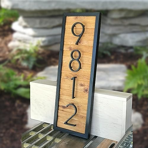 Snapklik.com : 5 Floating Stainless Steel Address House Number, Modern ...