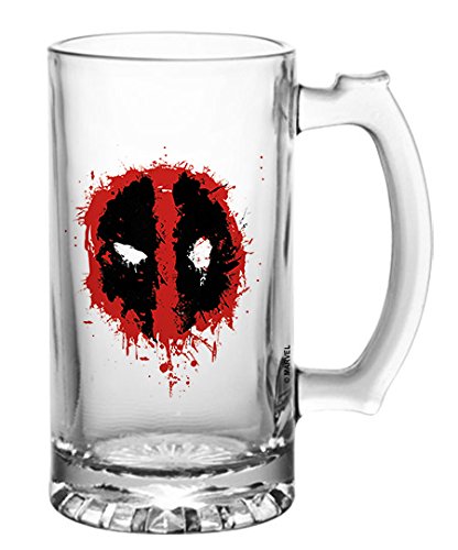 Buy Marvel Deadpool Beer Mug, 500ml, Multicolour Online at Low Prices ...