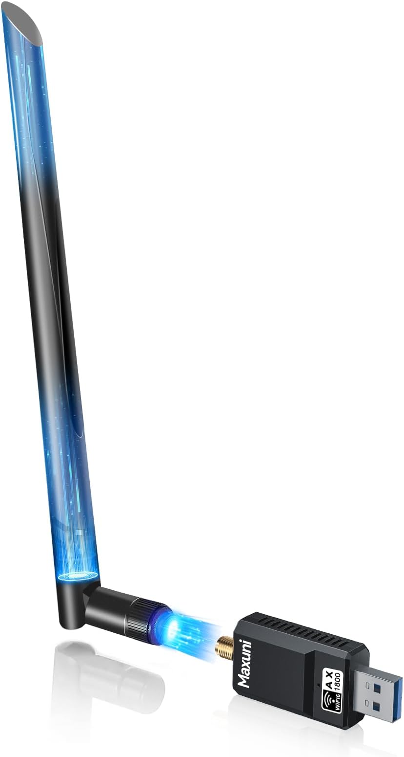 Amazon.com: Maxuni USB WiFi Adapter for PC, Wireless USB3.0 Network ...