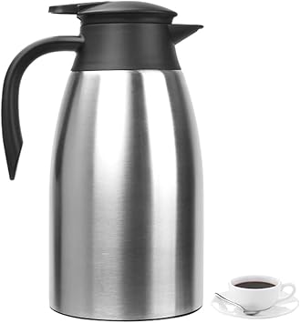 Amazon.com: Thermal Coffee Carafe 70 oz / 2L Insulated Stainless Steel, Coffee Carafes Double ...