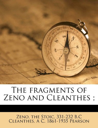Amazon.com: The fragments of Zeno and Cleanthes ;: 9781176520806: Zeno ...