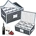 Amazon.com: Wine Glass and Mug Storage Box with Dividers - 2 Pack China ...