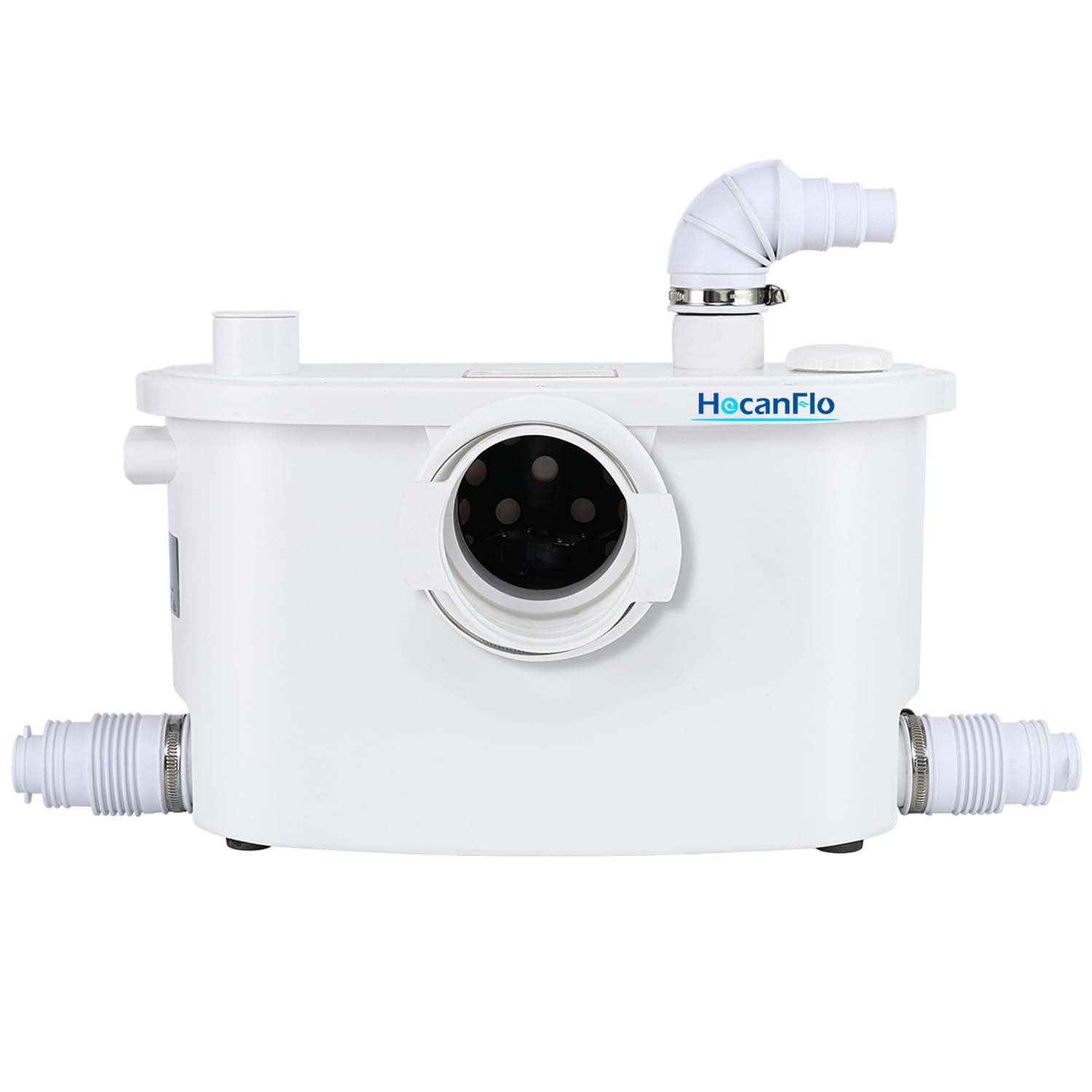 500W Macerator Pump with Impeller Blades, Sewerage Pump,3 Connections ...