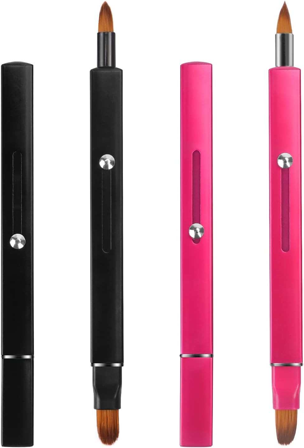 Amazon.com: 2 Pack Retractable Lip Brush, Double-Ended Lip Brush for ...