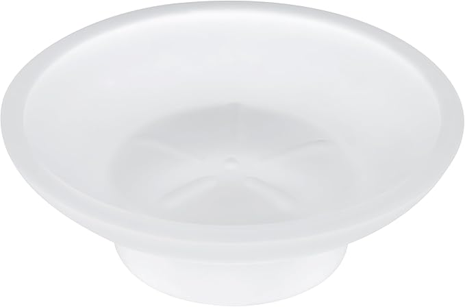 Amazon.com: Soap Dish Round, Aomasi Frosted Glass Replacement Spare Soap Holder for Bathroom ...