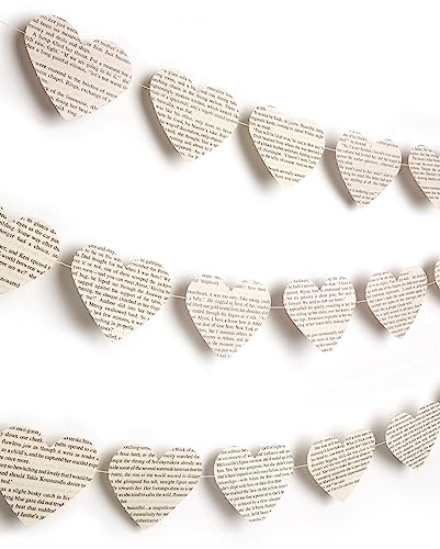 Romance Book Paper Garland, 3m / 10ft Long Party Decorations For Book ...