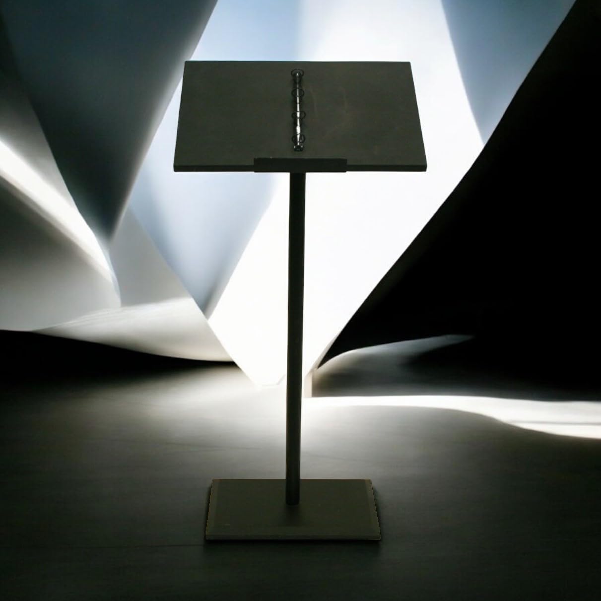 Black Metal Lectern, Podium, Speakers Stand, Lecterns, Menu Holder ...