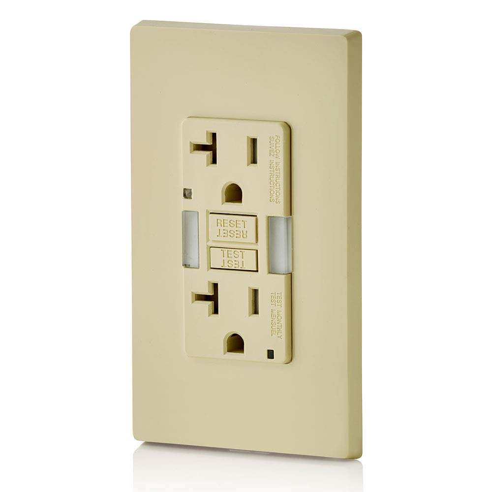 Class B Gfci Receptacle Leviton GFCI Outlet 20-Amp, 4-Pack - Slim ...