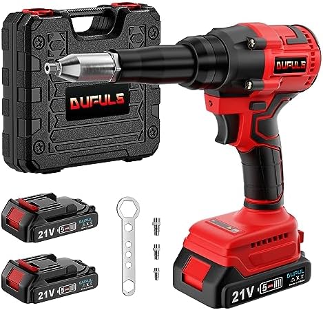 Amazon.com: BDJHMP Cordless Brushless Rivet Gun, Portable Automatic ...