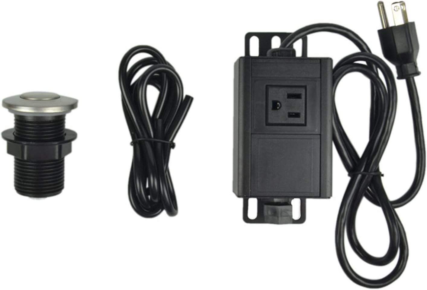Garbage Disposal Air Switch Kit Sink Top Button Single Outlet Single ...