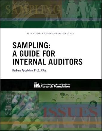 Amazon | Sampling: A Guide for Internal Auditors | Apostolou, Barbara ...