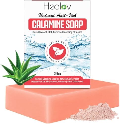 Amazon.com : Healov Natural Instant Itch Relief Soap Bar – Calming ...