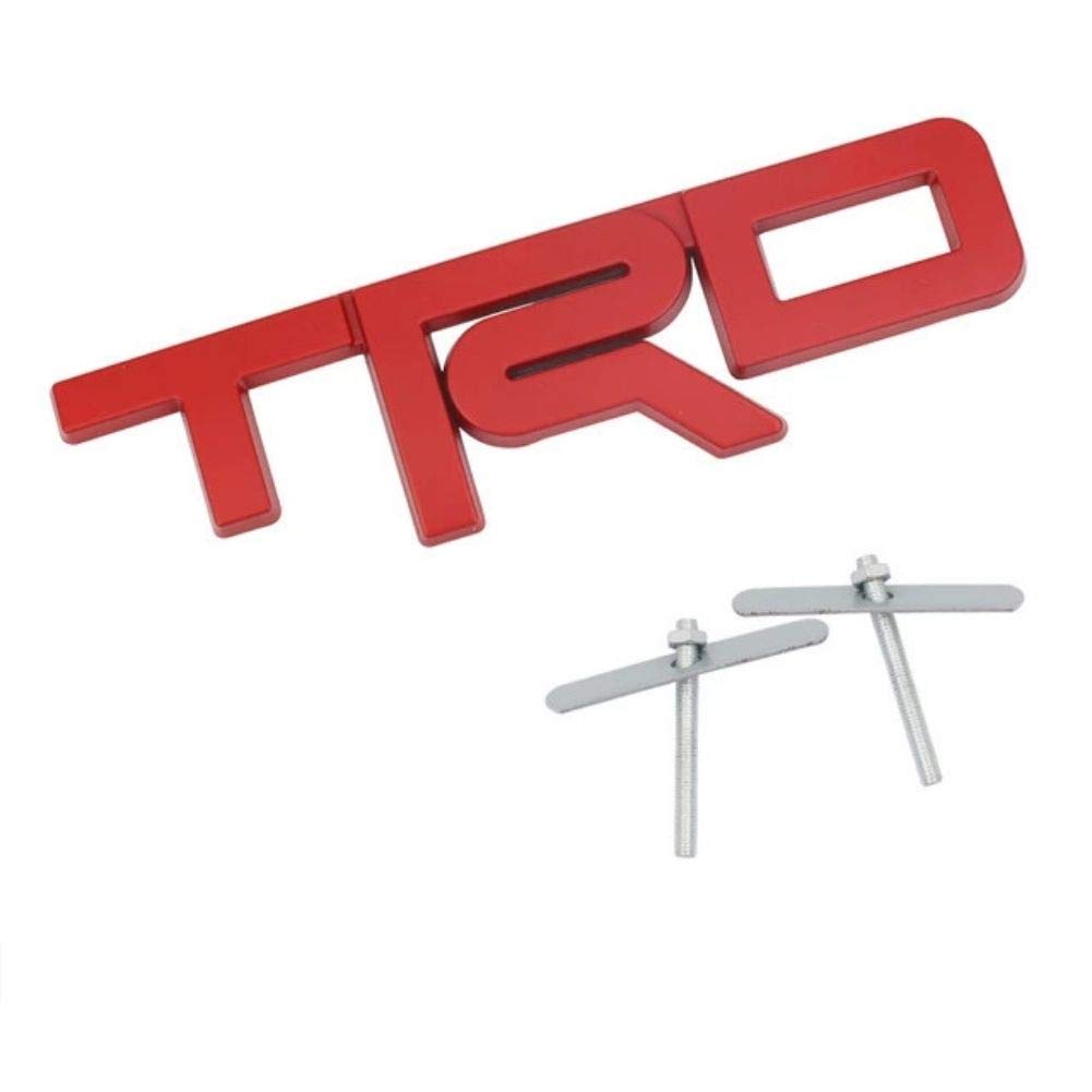 Buy CDRAUTO 3D TRD Red Emblem Grill Front Grill Emblem Badge Logo Decal ...