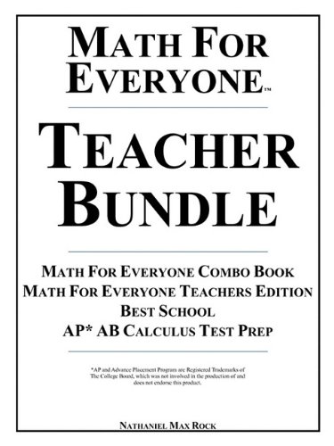 Math For Everyone Teacher Bundle: Math For Everyone Combo Book, Math ...