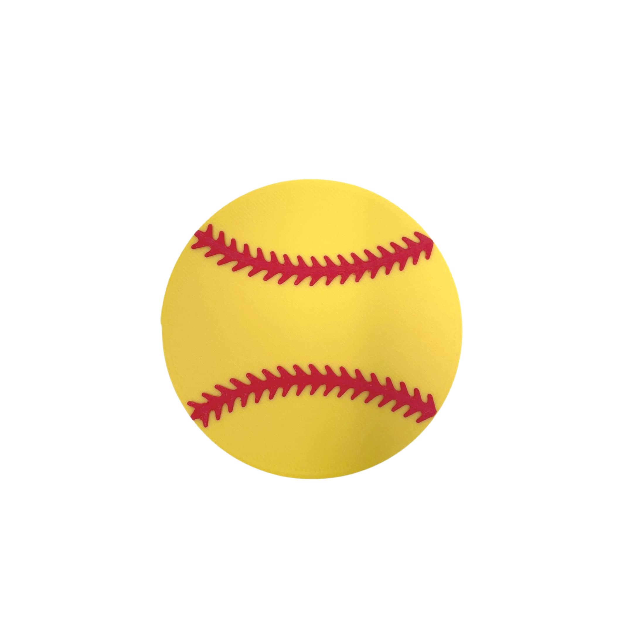 Yellow Softball Ball Vector