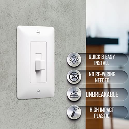 Snapklik.com : TayMac AD70W Paintable Toggle Switch Cover-Up Adapter ...
