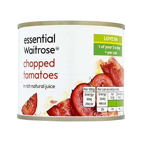 Amazon.com: Chopped Tomatoes essential Waitrose 227g