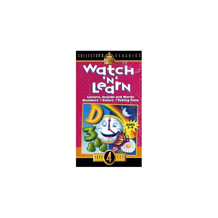 Buy Watch N Learn 4-Pak: Colors; Letters, Sounds & Words; Numbers ...