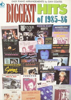 Biggest Hits of 1985 - 86 (Easy Piano Arrangements: Amazon.co.uk: Books