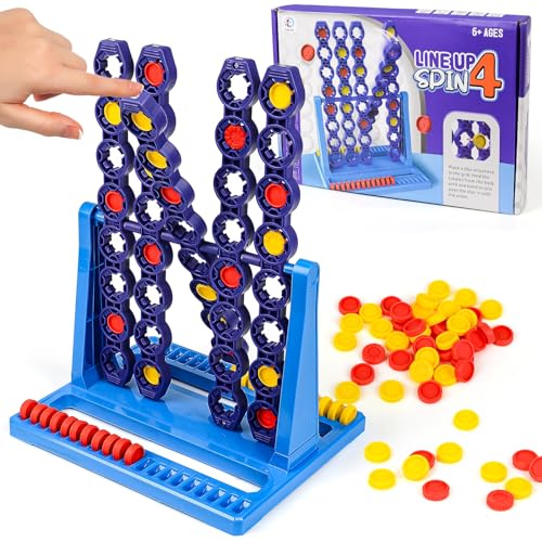 Connect 4 Spin Game, 2 Player Board Games Features Spinning Connect 4 ...