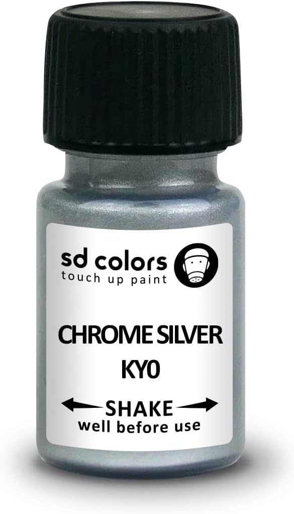 SD COLORS CHROME SILVER KY0 New Touch Up Paint 5ML REPAIR SCRATCH CHIP ...
