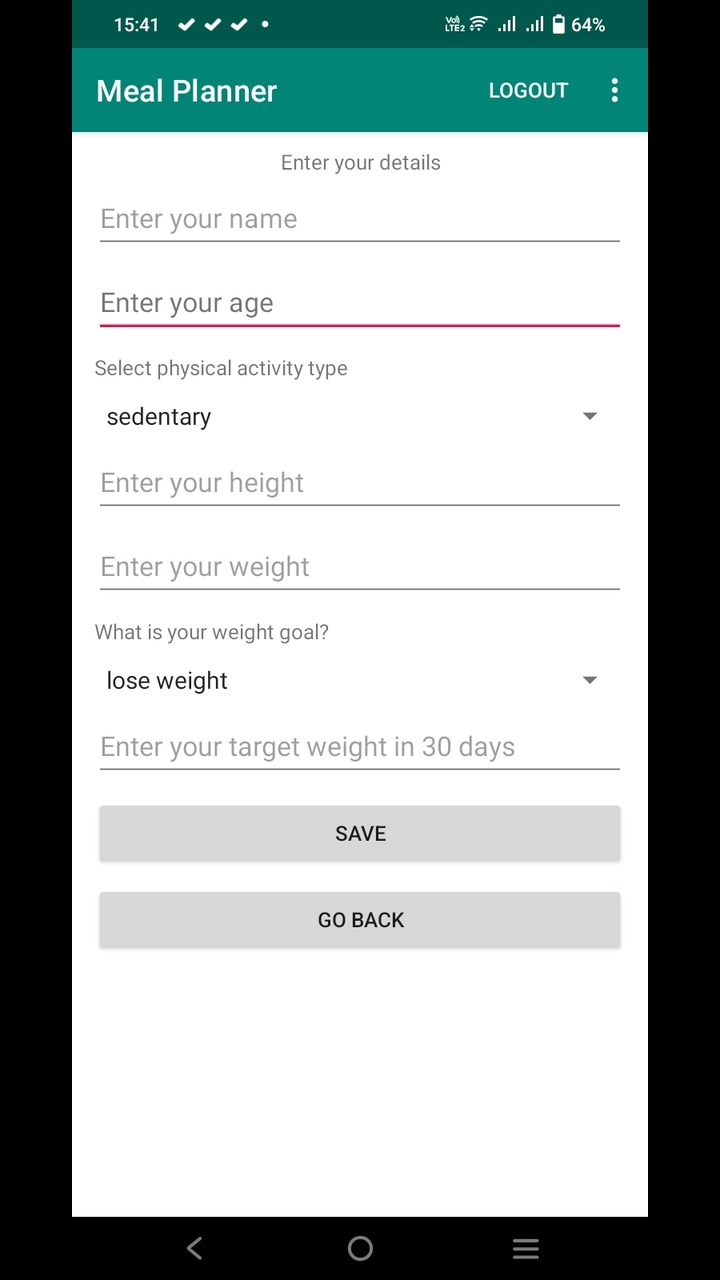 Meal PLanner - App on Amazon Appstore
