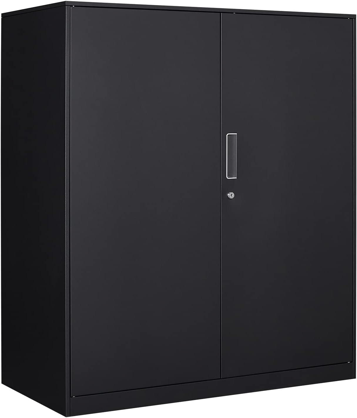Amazon.com: GREATMEET Black Metal Locking Storage Cabinet with 2 ...