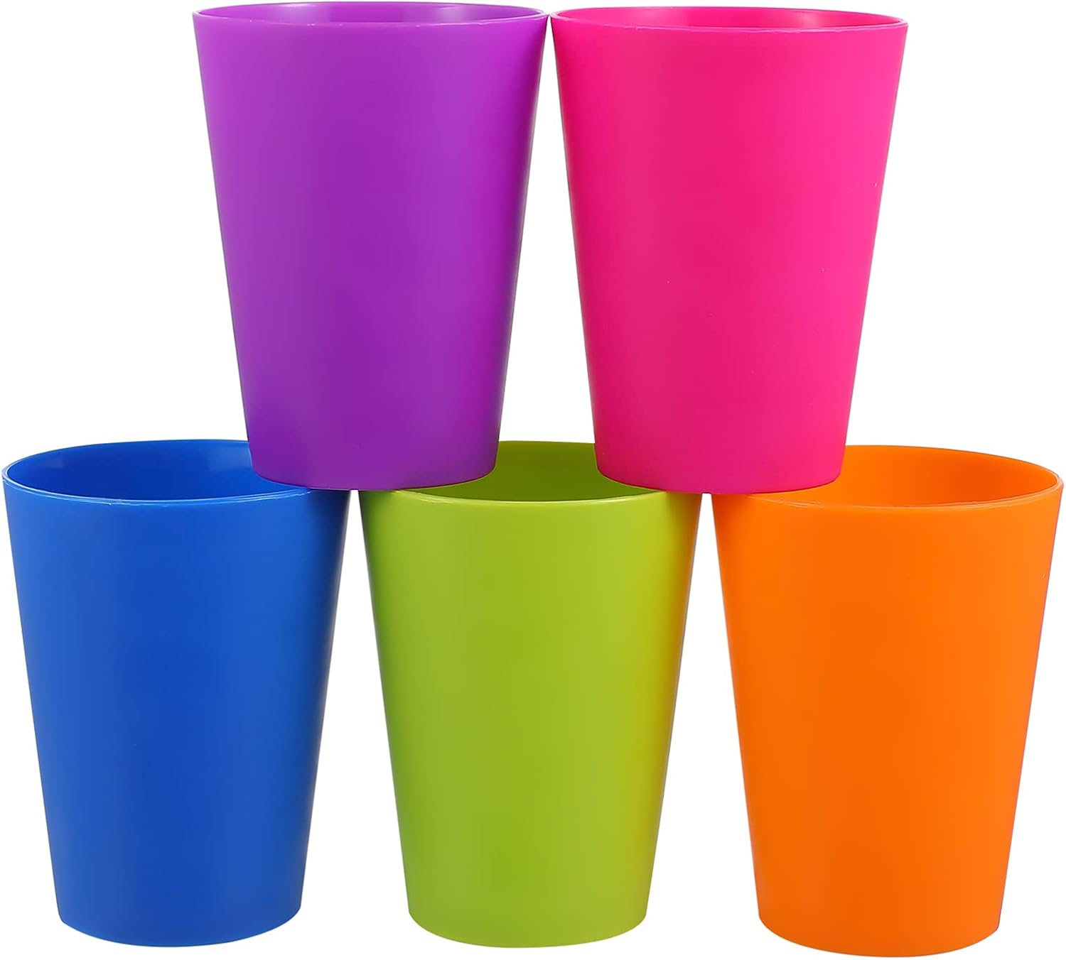 Amazon.com: Color Plastic Cups Plastic Cups 15pcs Plastic Cups Tea Cup ...