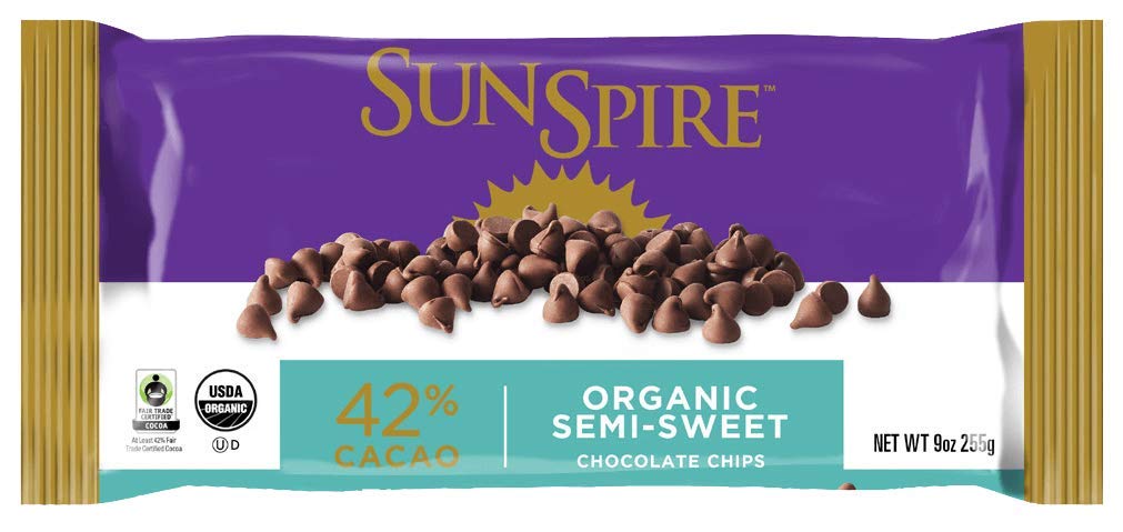 Amazon.com : SunSpire, Semi-Sweet Organic Chocolate Chips, 9 oz ...