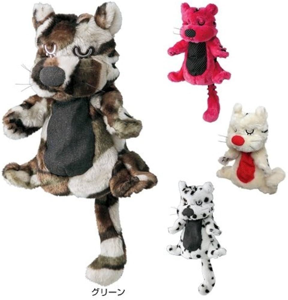 コルウィン Kolwin GOLF ドライバー&フェアーウェイウッド用キャラクターヘッドカバー／とら犬 ベージュ色 ＠ 指を入れて遊べるタイプ｜ヘッドカバー