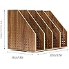 keivmlvt Handcrafted Wooden File Racks: Set of Desk Organizers, File ...