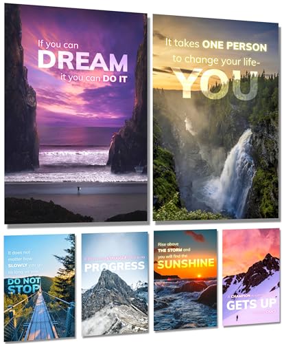 6 Inspirational Posters - Motivational Posters for Classroom, - Want It All