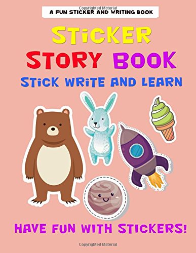 Amazon.com: Sticker Story Book: Stick Write And Learn Workbook Blank ...