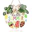 Amazon.com: HLNIUC Hello Summer Wreath Front Door Sign 11.4”x11.4 ...