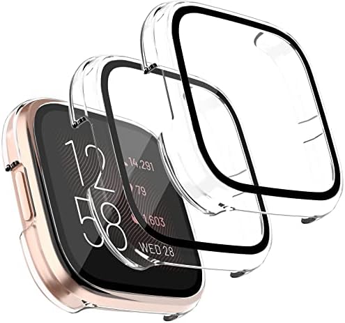 Amazon.com: Tobfit for Fitbit Versa 2 Screen Protector with HD Tempered ...