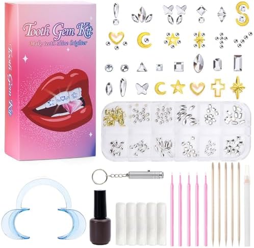 Amazon.com: Tooth Gems Kit Fashionable, DIY Teeth Jewelry with Shiny ...