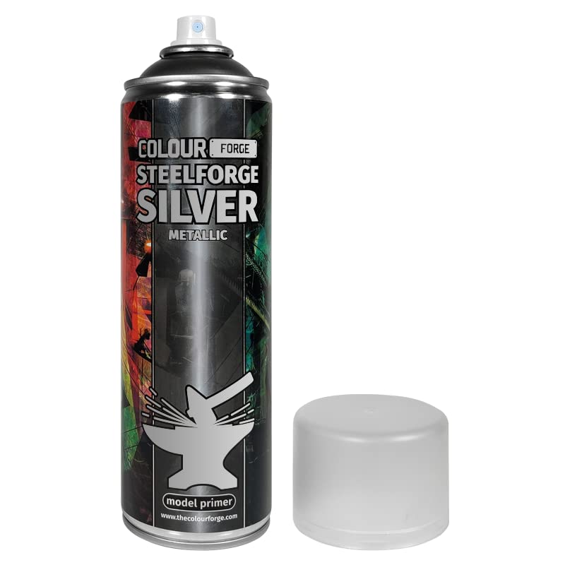 COLOUR FORGE Steelforge Silver Spray (500ml) : Amazon.co.uk: DIY & Tools