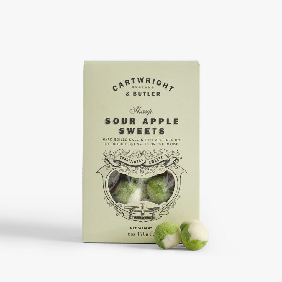 Cartwright & Butler | Sour Apple Sweets in Carton : Amazon.co.uk: Grocery