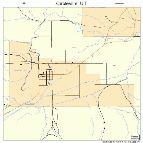Amazon.com: Large Street & Road Map of Circleville, Utah UT - Printed ...