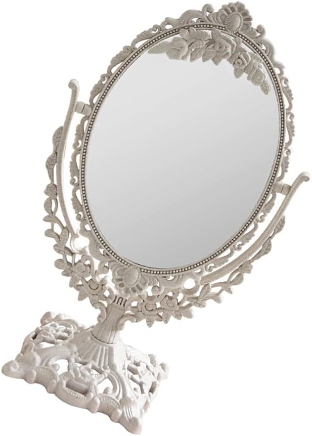 Amazon.com - FOMIYES Tabletop Makeup Mirror Vintage European Style ...