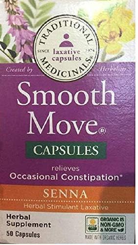 Amazon.com: Traditional Medicinals Smooth Move Senna Capsules, 50-Count ...