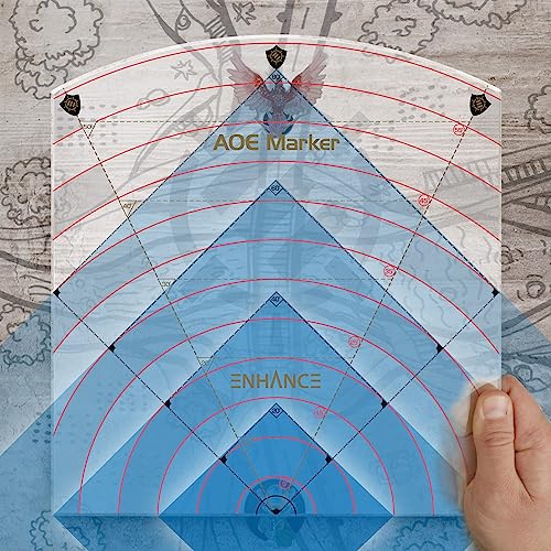 ENHANCE 60ft Spell AoE Template – DnD Area of Effect Marker for 1 ...