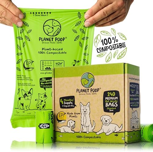 Amazon.com : PLANET POOP Home Compostable Dog Poop Bags on Refill Rolls ...