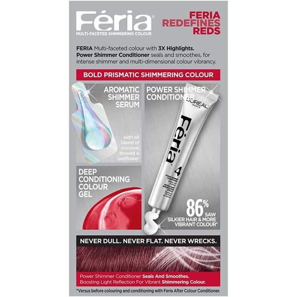 Snapklik.com : LOreal Paris Feria Multi-Faceted Shimmering Color3x ...