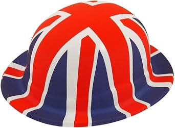 Amazon.com: Union Jack British Flag Fancy Dress Bowler Hat Costume ...
